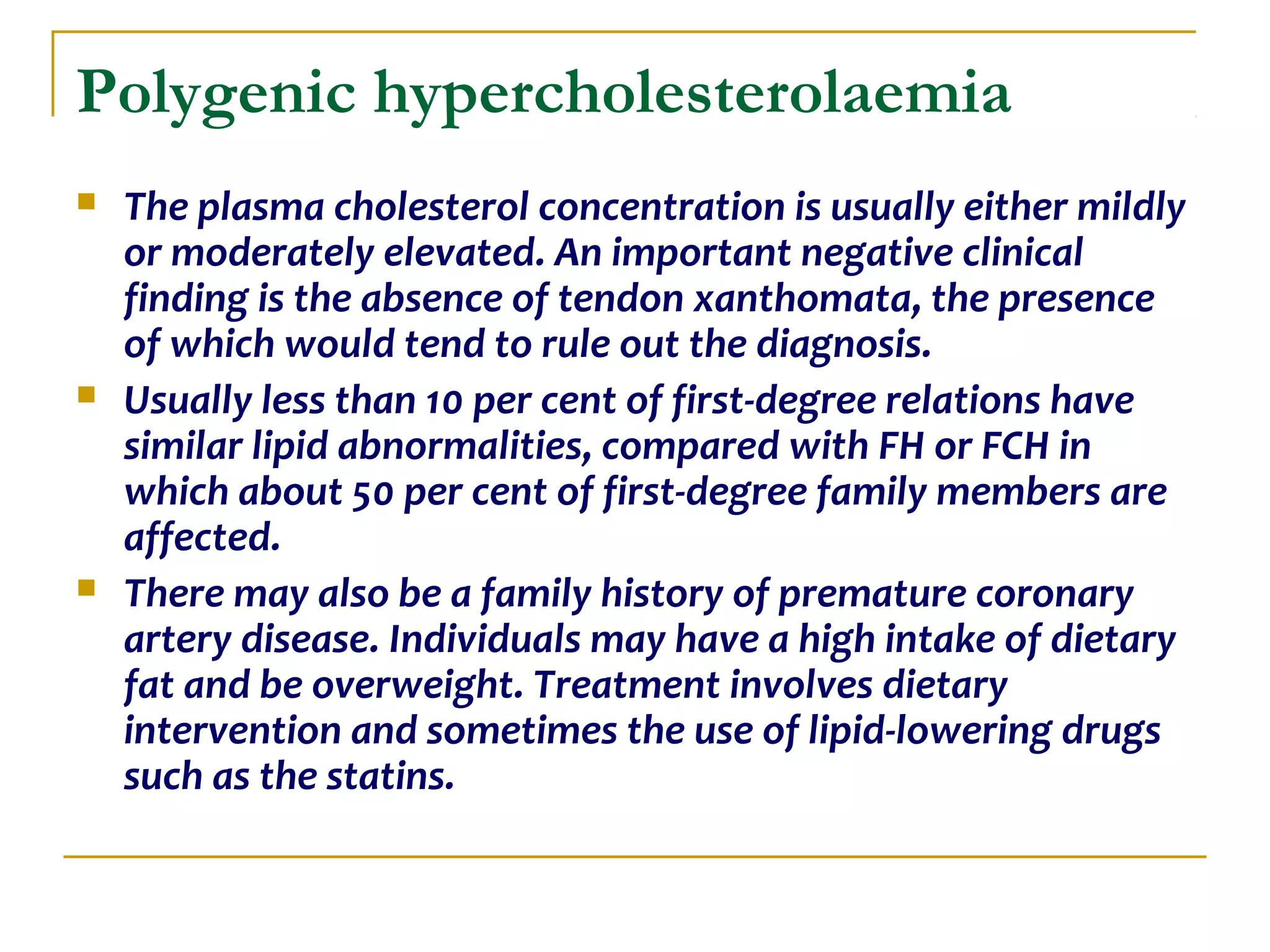 Disorders of lipid metabolism ppt | PPT