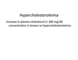 Disorders of lipid metabolism | Hypercholesterolemia | Atherosclerosis ...