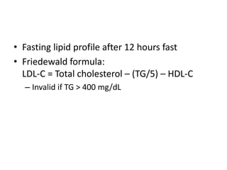 Disorders of lipoprotein metabolism | PPTX
