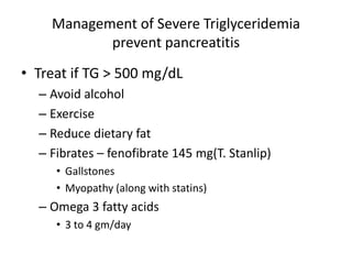 Disorders of lipoprotein metabolism | PPTX