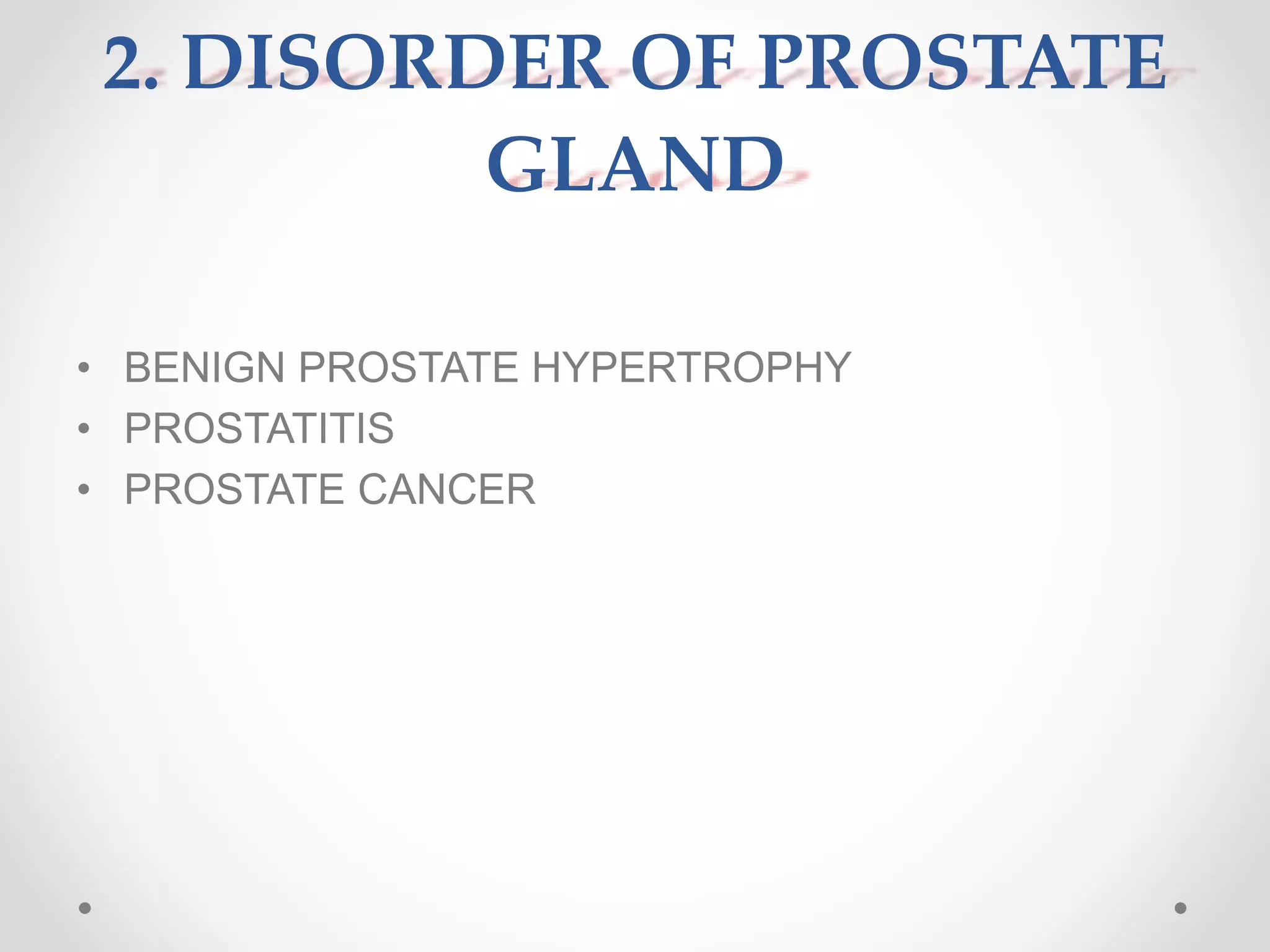 Disorders of male reproductive system | PPTX