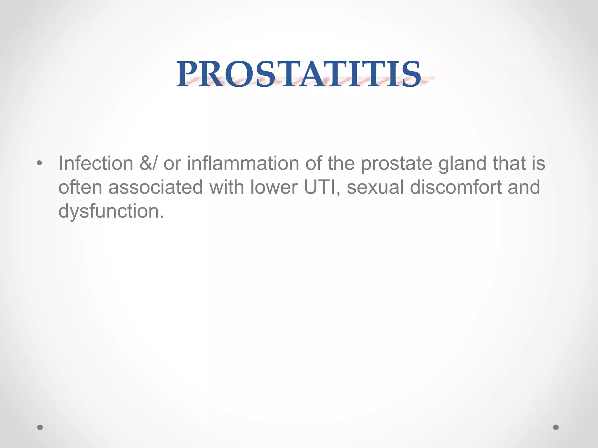 Disorders of male reproductive system | PPTX