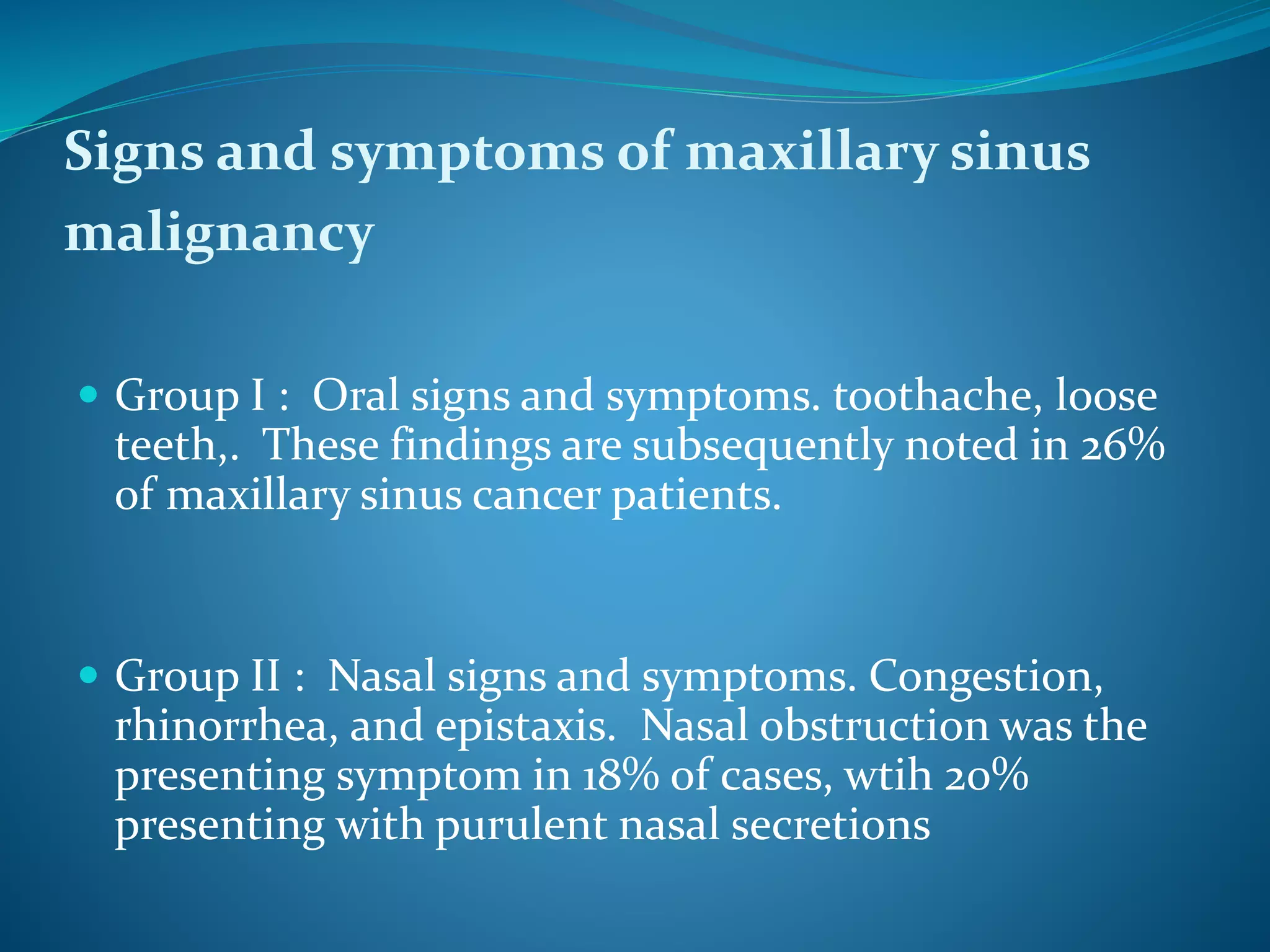 Disorders of Maxillary Sinus | PPTX