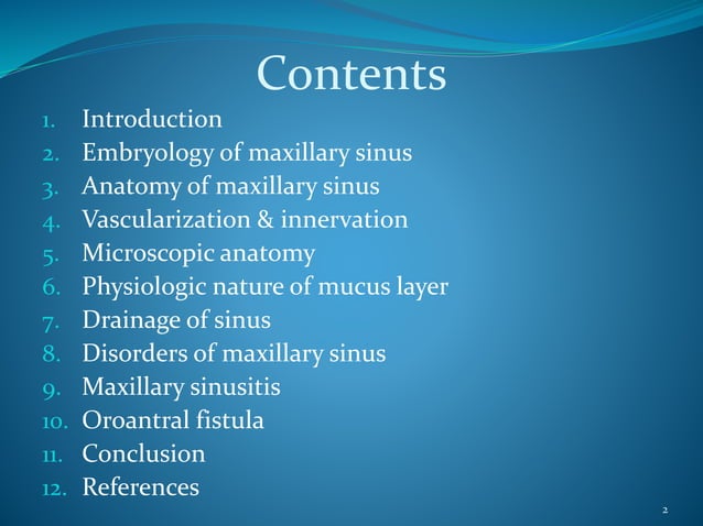 Disorders of Maxillary Sinus | PPTX