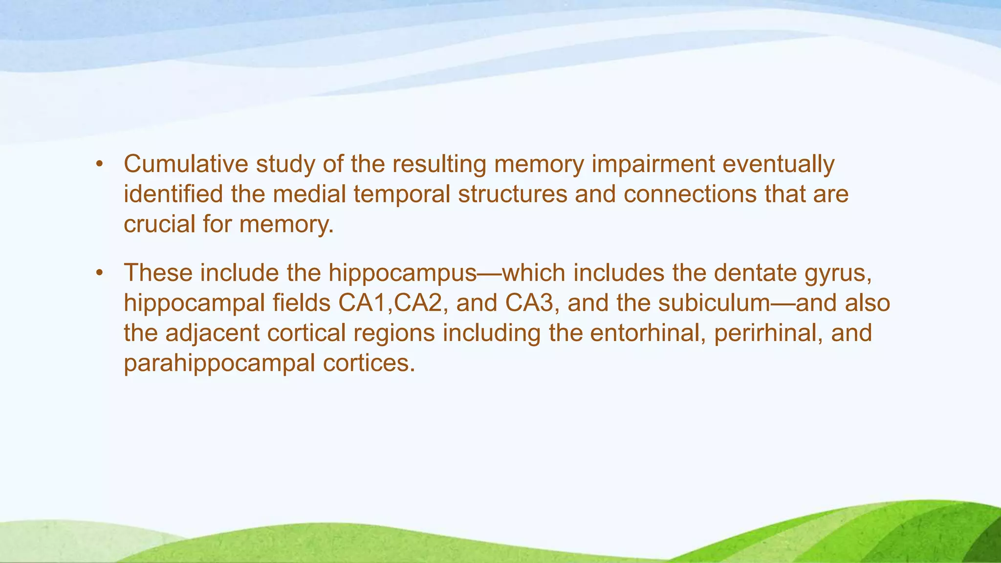 Disorders of memory | PPTX