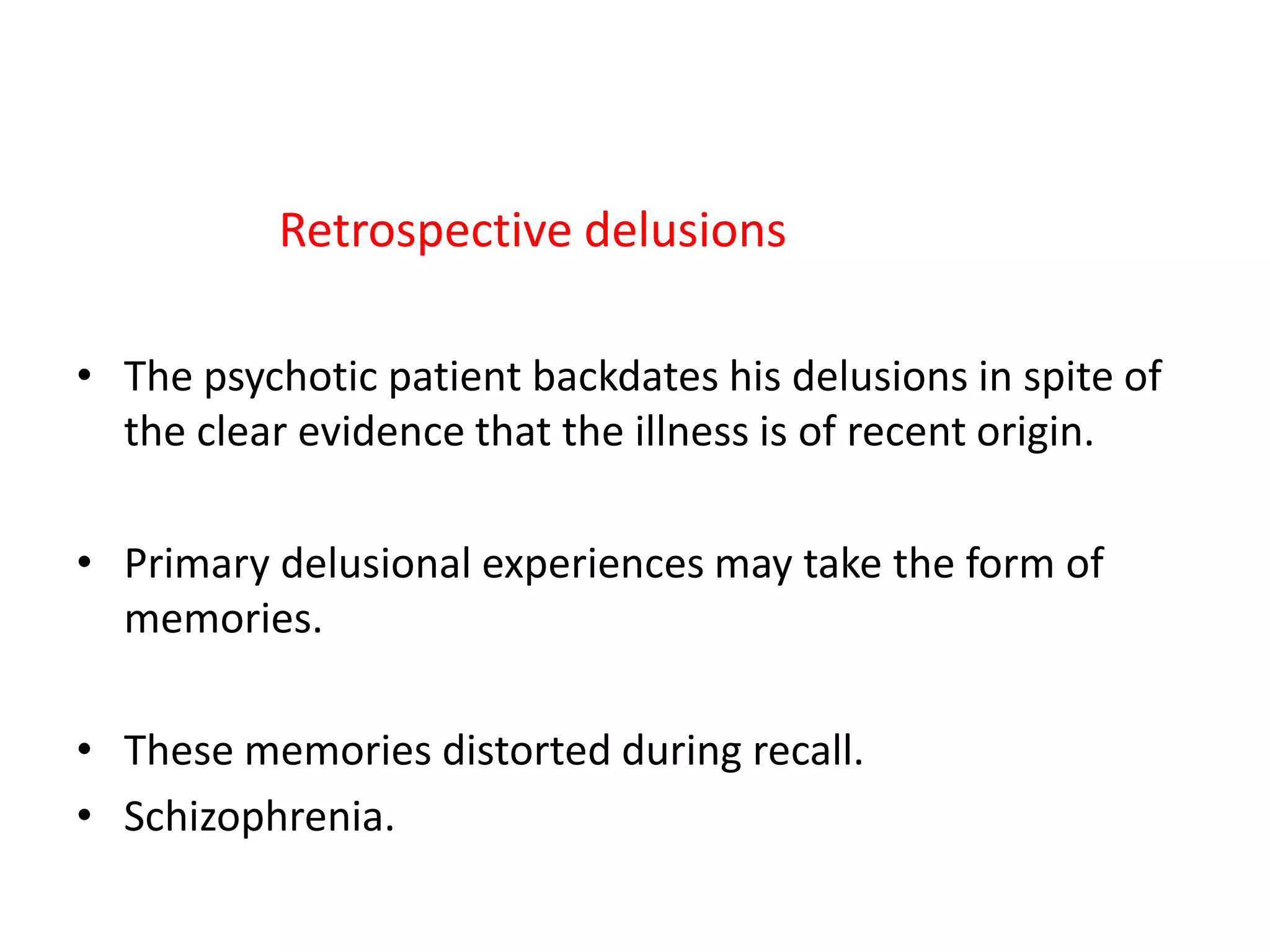 Disorders of memory | PPTX