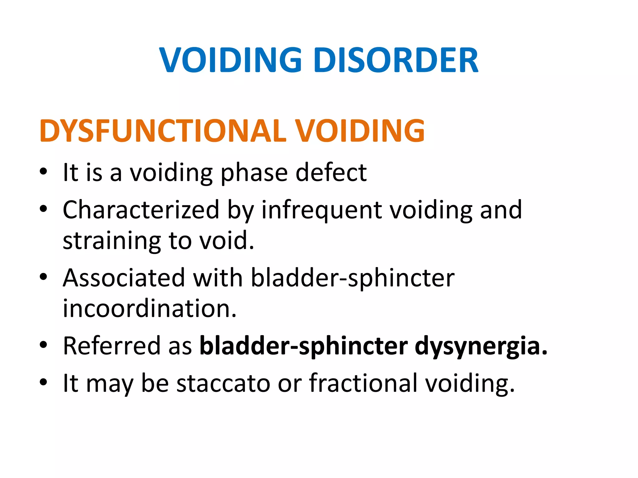 Disorders of micturation (sreemayee) | PPTX