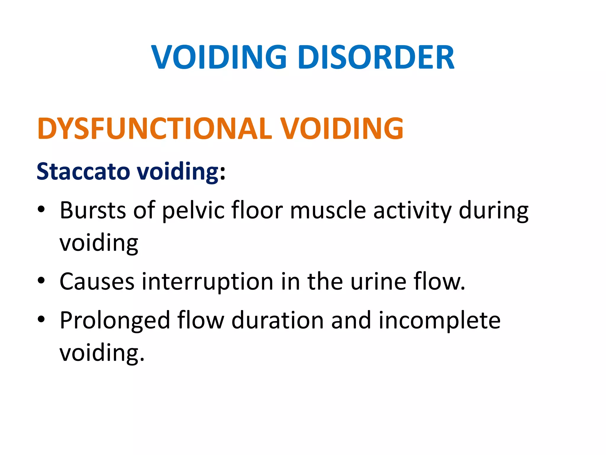 Disorders of micturation (sreemayee) | PPTX