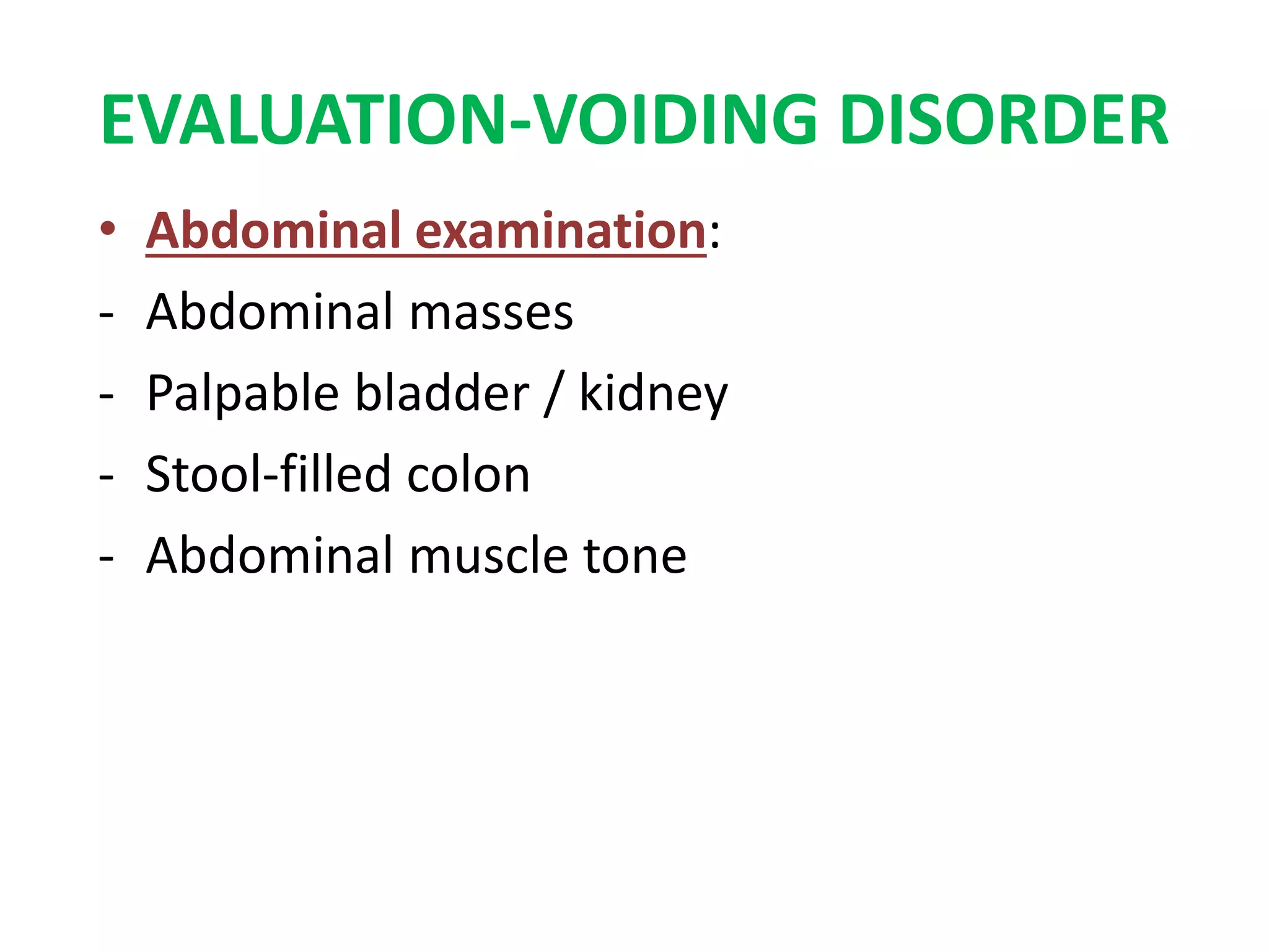 Disorders of micturation (sreemayee) | PPTX