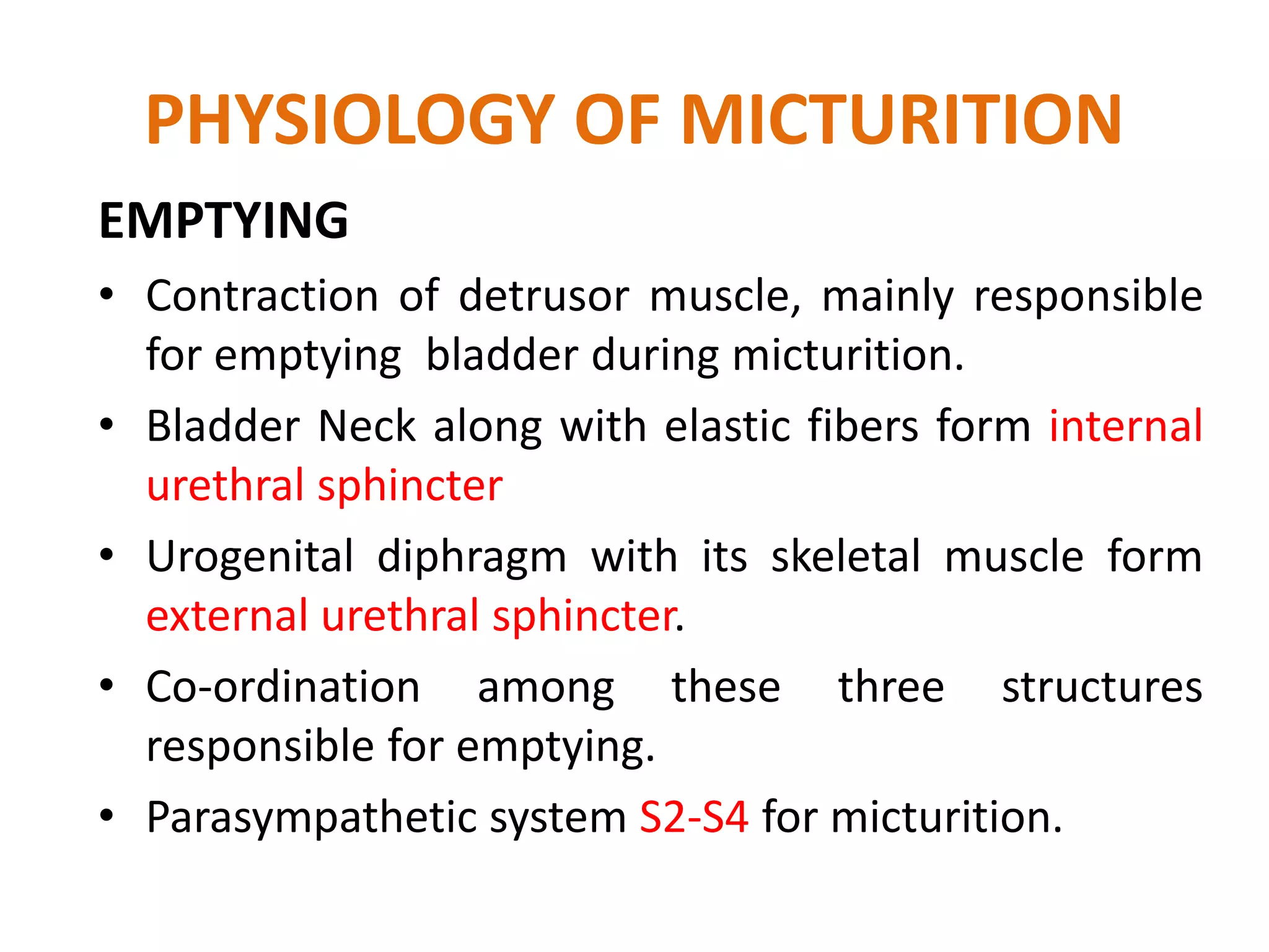 Disorders of micturation (sreemayee) | PPTX