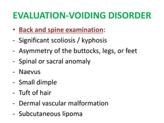 Disorders of micturation (sreemayee) | PPTX