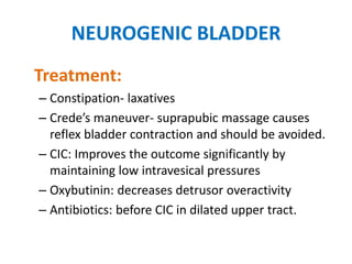 Disorders of micturation (sreemayee) | PPTX
