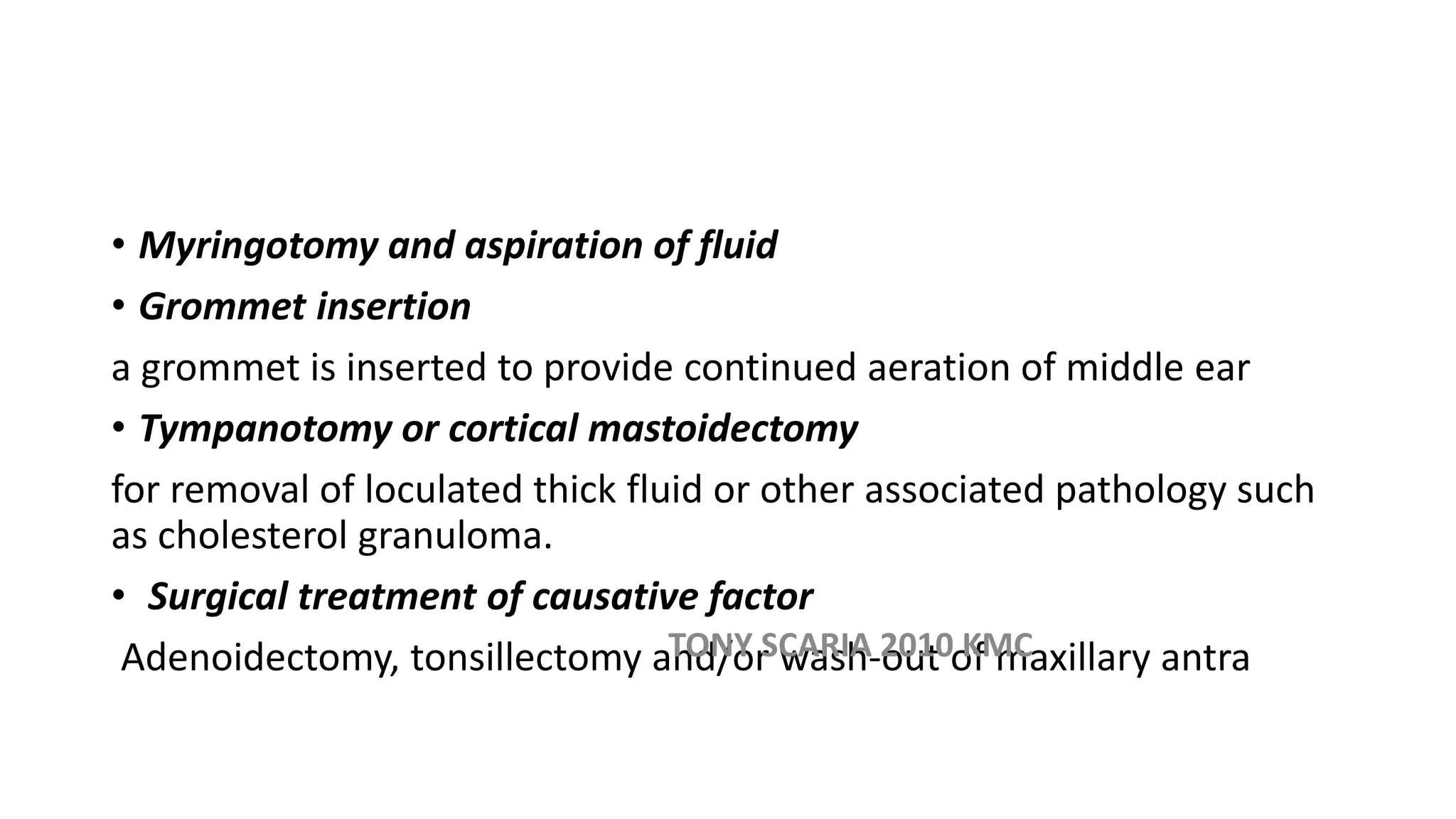 Disorders of middle ear revision notes | PDF
