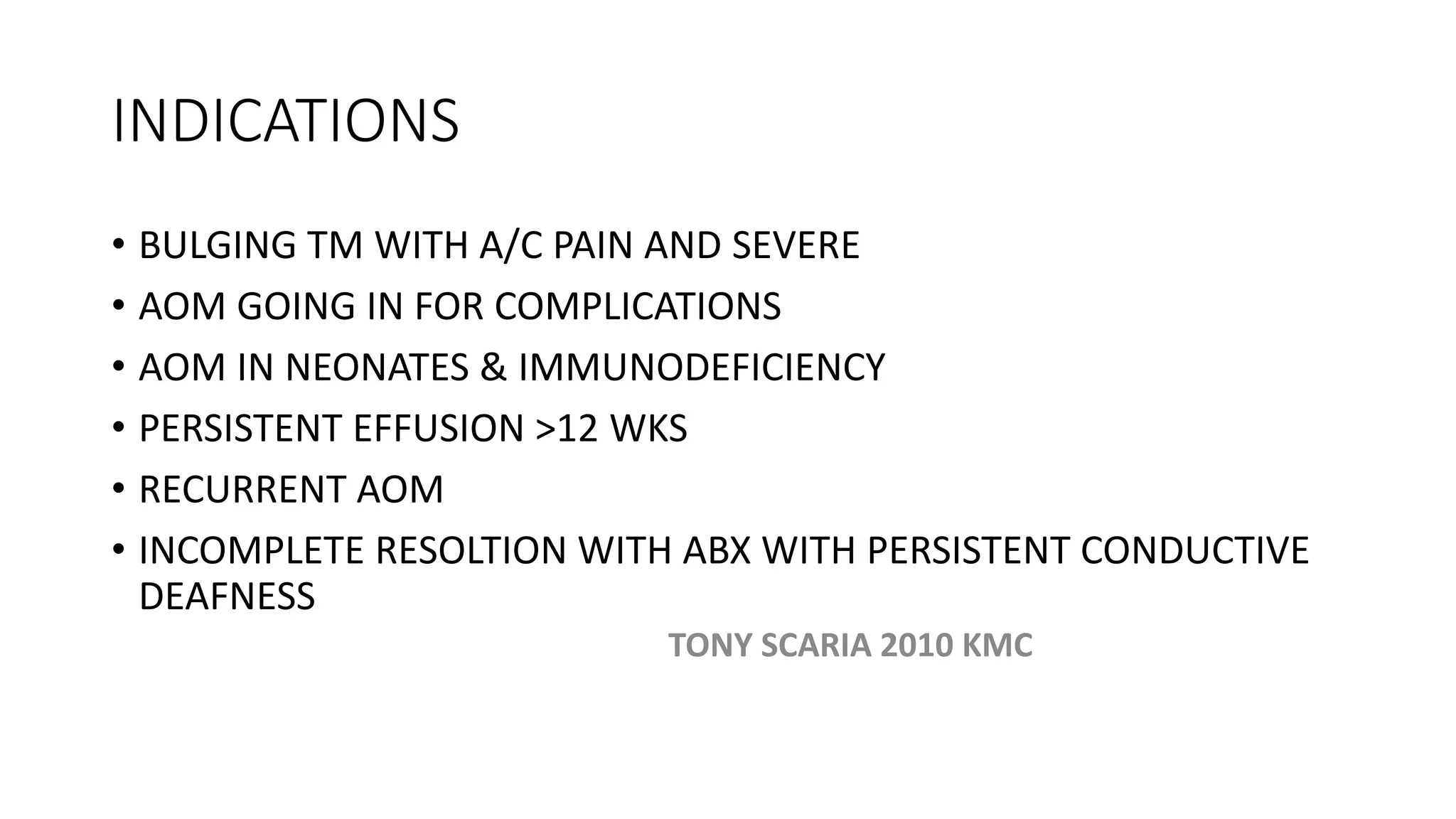 Disorders of middle ear revision notes | PDF