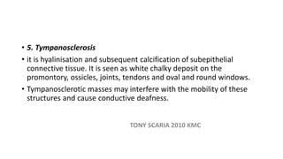 Disorders of middle ear revision notes | PDF