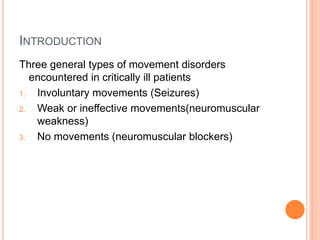 Disorders of movement | PPTX