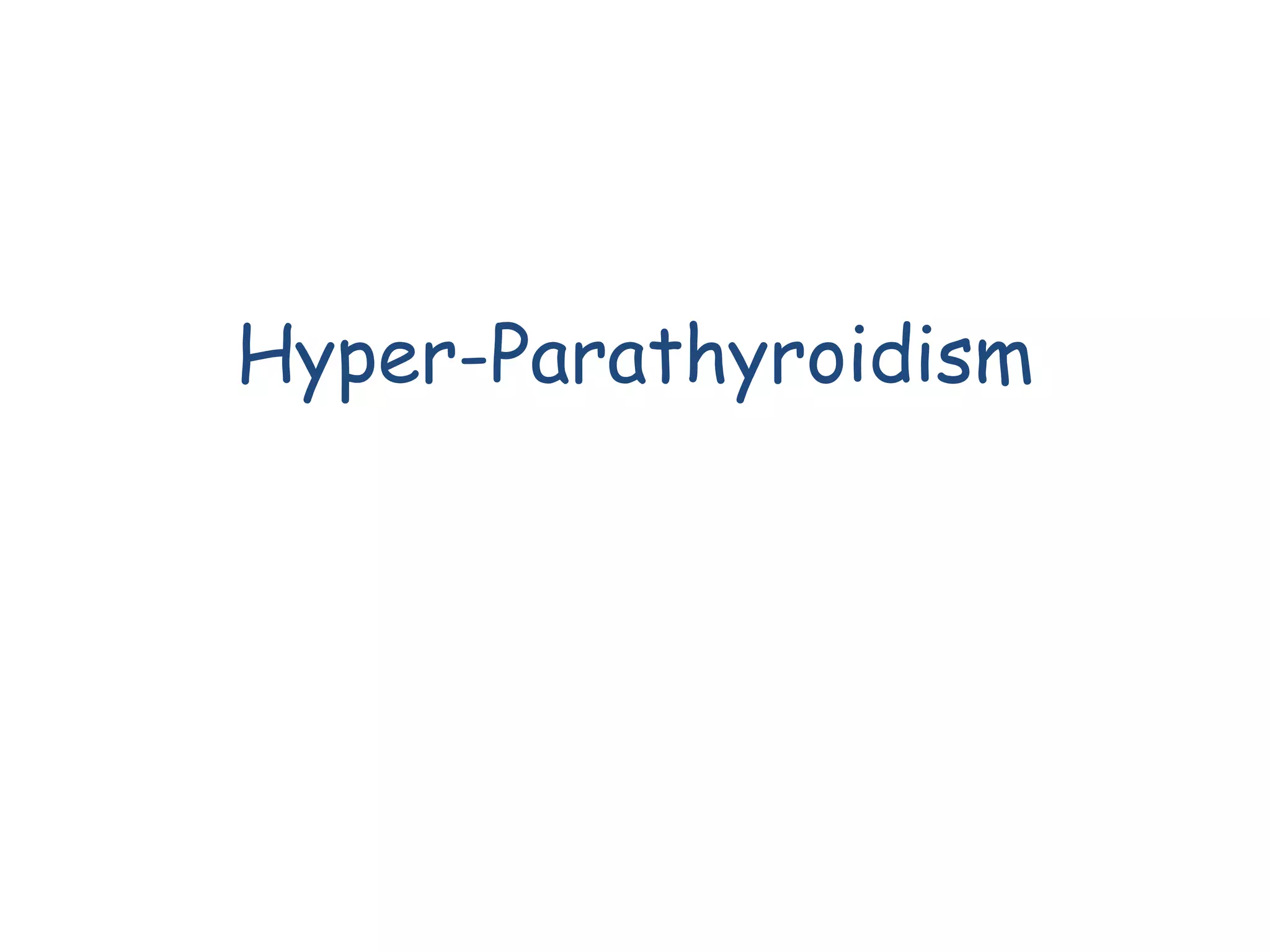 Disorders of parathyroid gland | PPTX