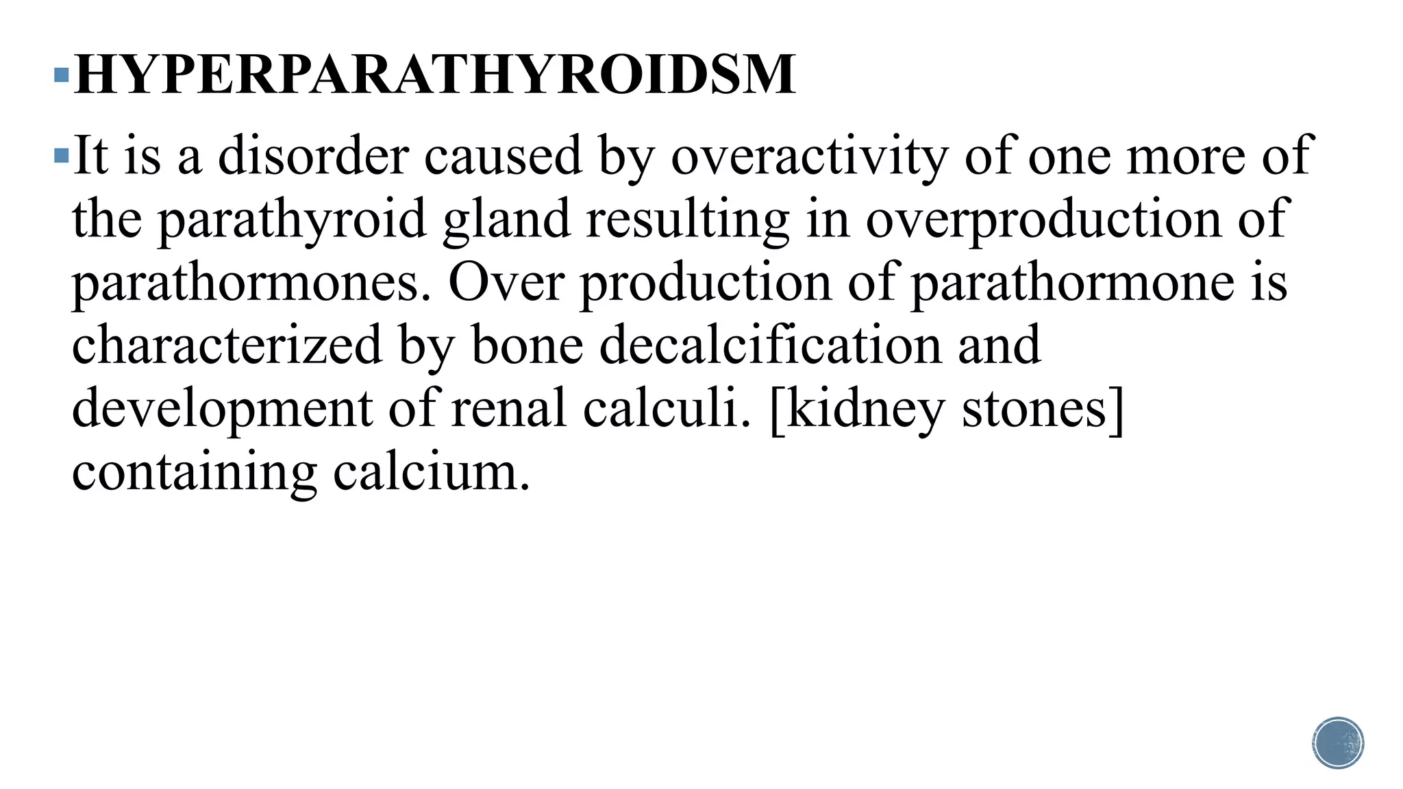 Disorders of parathyroid gland | PPTX