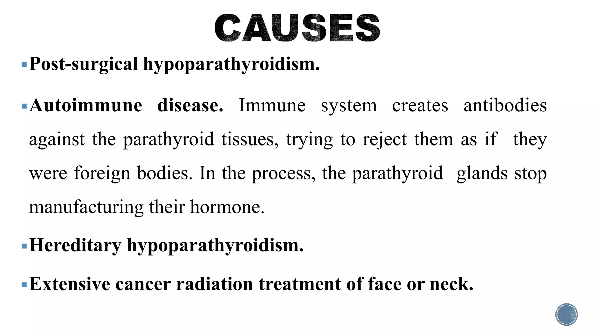 Disorders of parathyroid gland | PDF