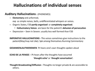 Disorders of Perception | PPTX | Eye and Vision Conditions | Diseases ...