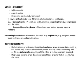 Disorders of Perception | PPTX | Eye and Vision Conditions | Diseases ...