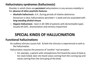 Disorders of Perception | PPTX | Eye and Vision Conditions | Diseases ...
