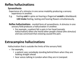 Disorders of Perception | PPTX | Eye and Vision Conditions | Diseases ...