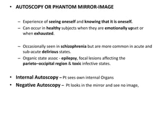 Disorders of Perception | PPTX | Eye and Vision Conditions | Diseases ...