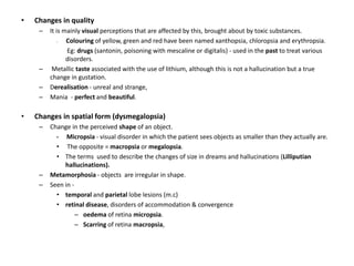 Disorders of Perception | PPTX | Eye and Vision Conditions | Diseases ...