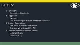 Disorders of perception | PPTX