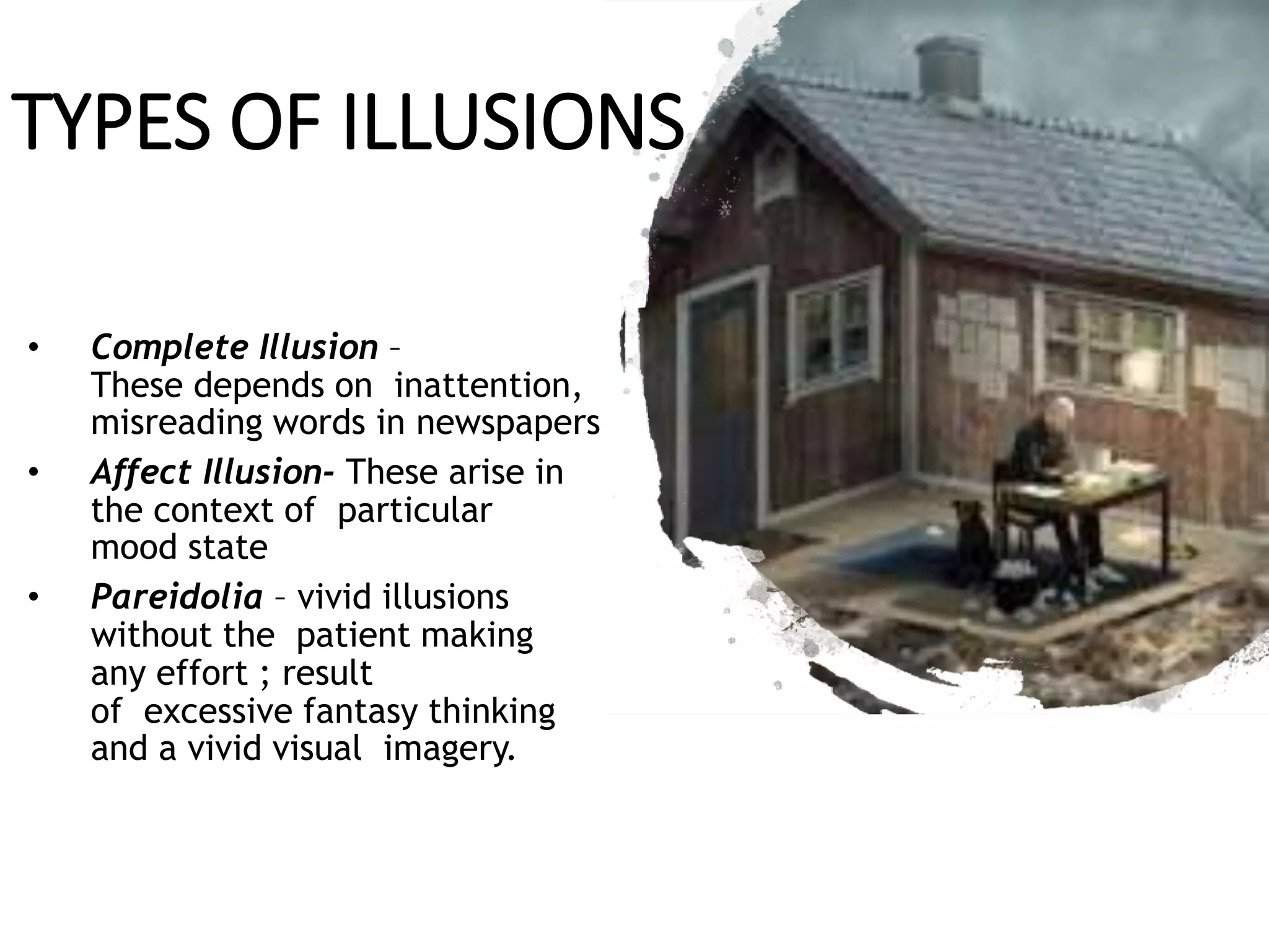 Disorders of perception | PPTX