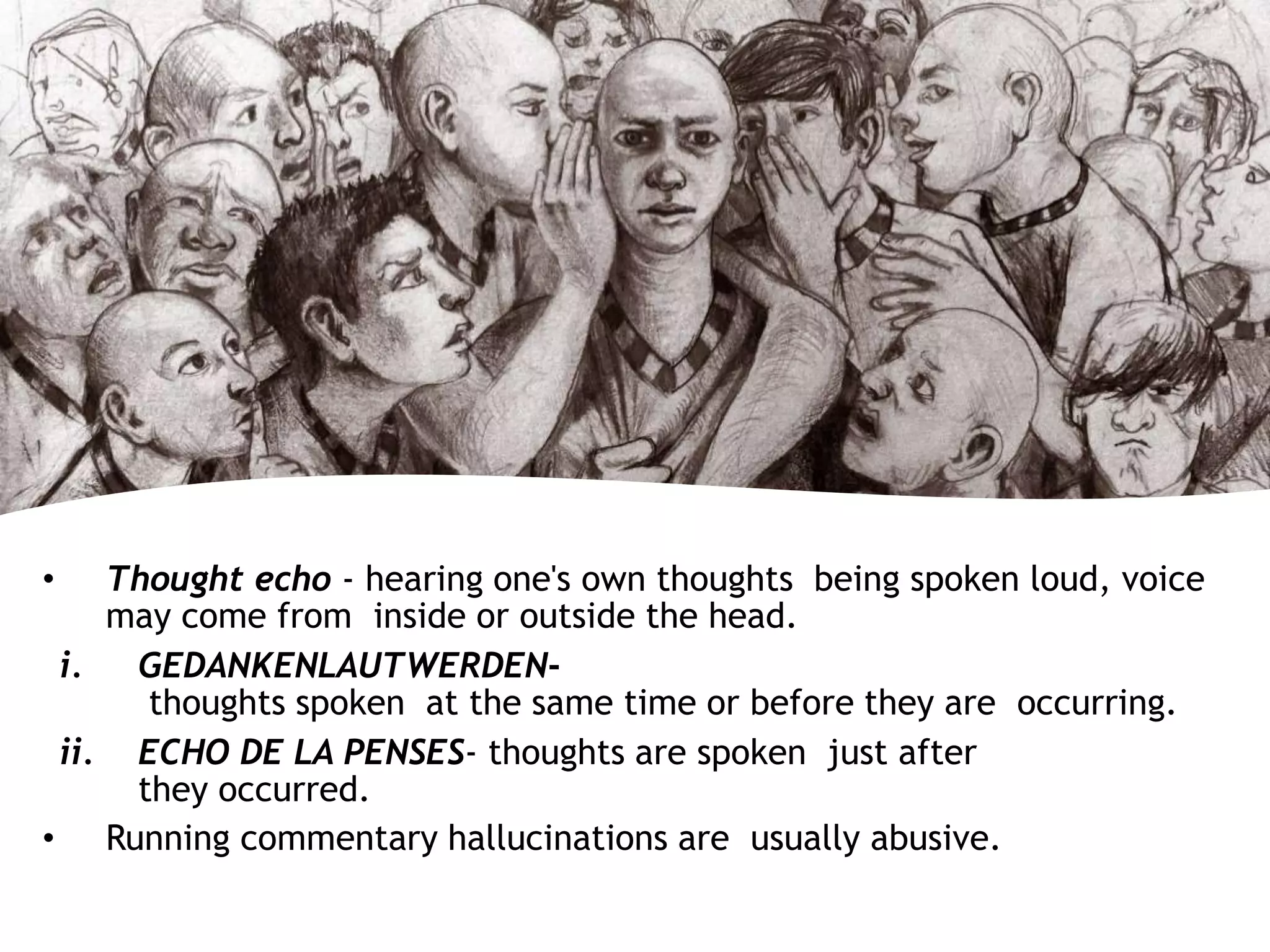 Disorders of perception | PPTX