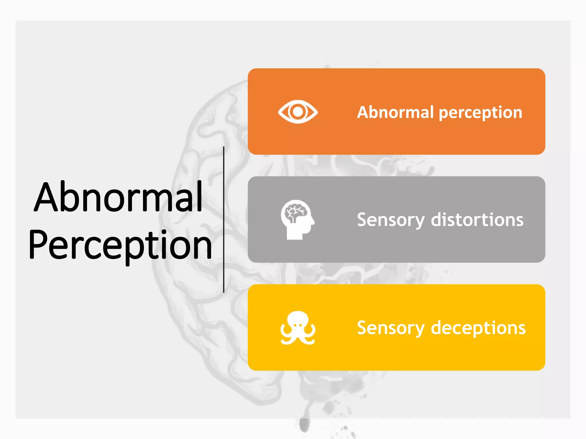 Disorders of perception | PPTX