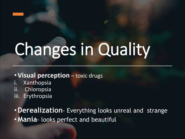 Disorders of perception | PPTX