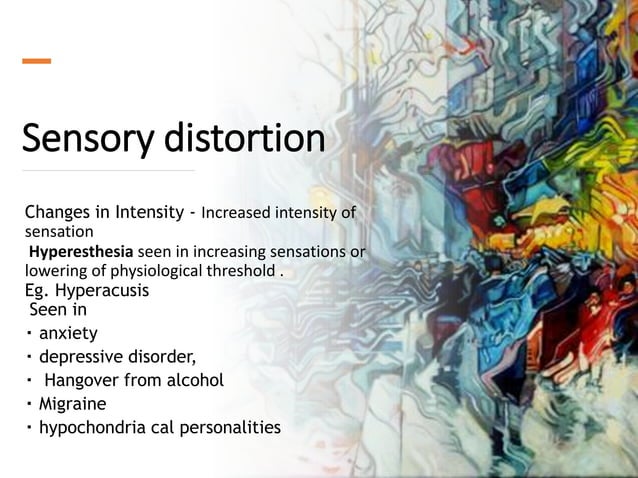 Disorders of perception | PPTX