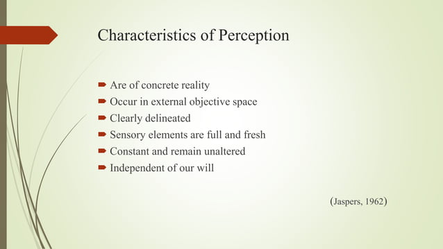 Disorders of perception | PPTX | Eye and Vision Conditions | Diseases ...