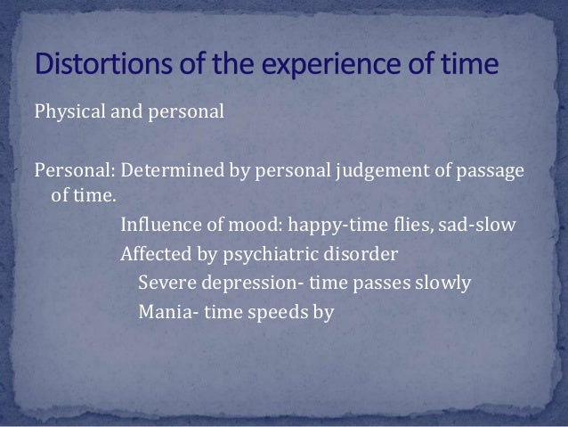 Disorders of perception (2)