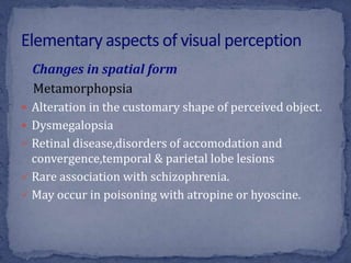 Disorders of perception,dr deepthi,ks hegde medical academy,2013 | PPT