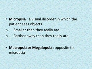 Disorders of perception | PPTX