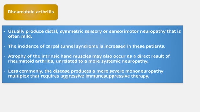 peripheral nerve disorders ( acquired polyneuropathy) part 2 | PPTX