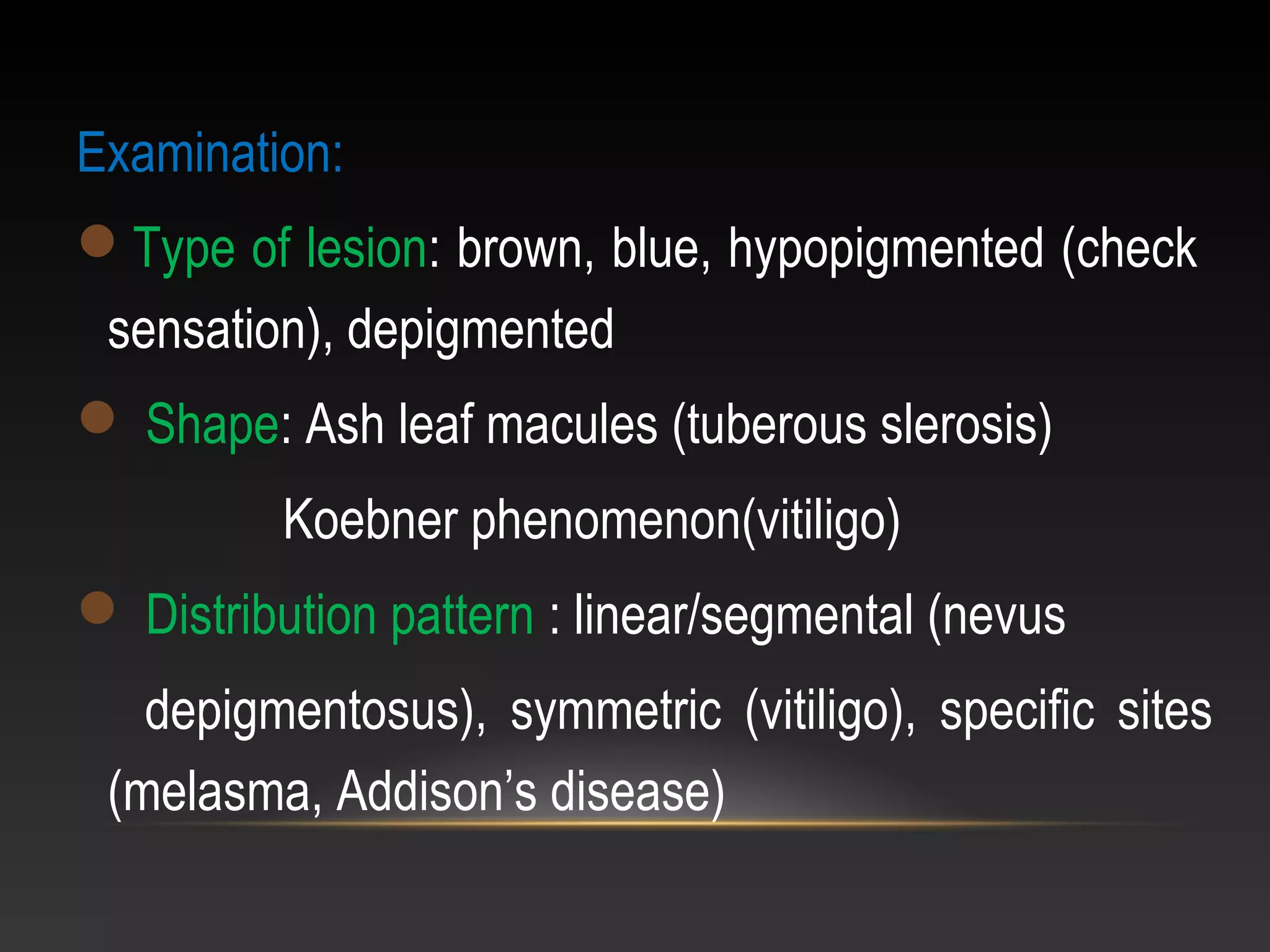 Disorders of pigmentation | PPT