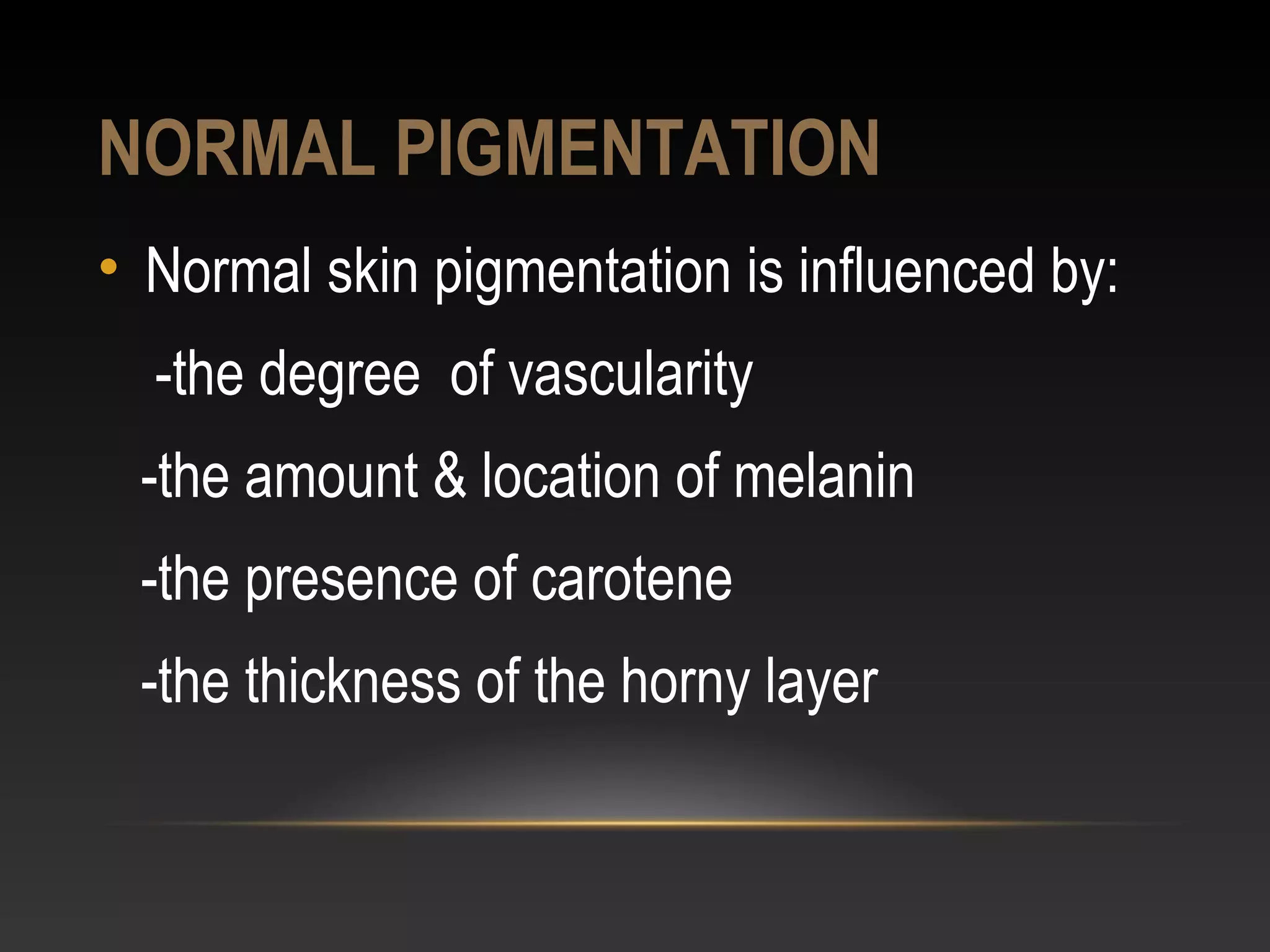 Disorders of pigmentation | PPT