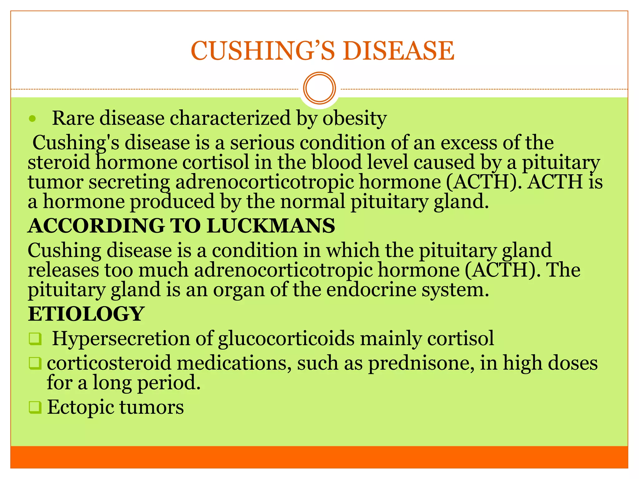 DISORDERS OF PITUITARY G.pptx | Hormonal Disorders | Endocrine and ...