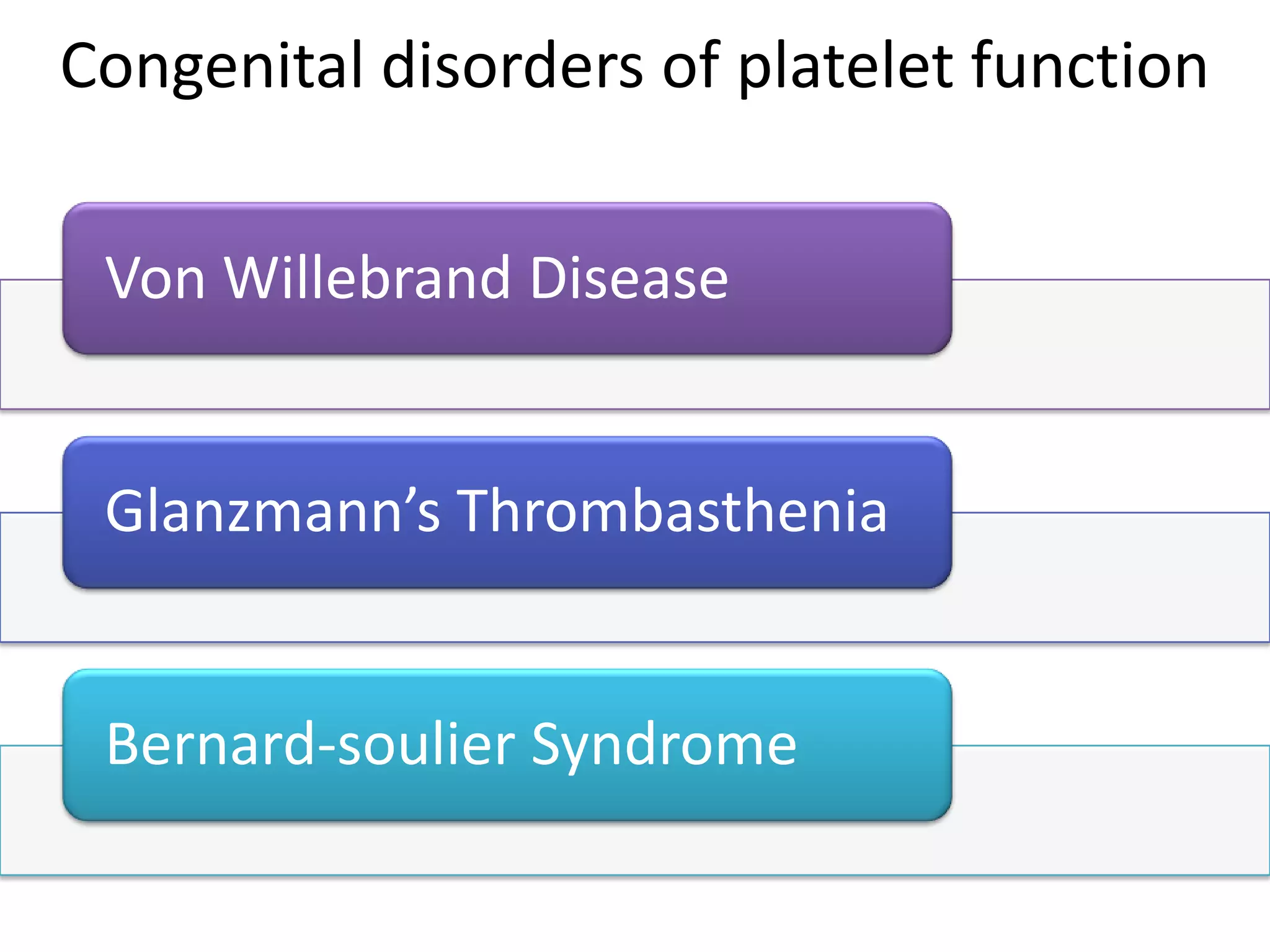 OVERVIEW Disorders of platelets | PPTX