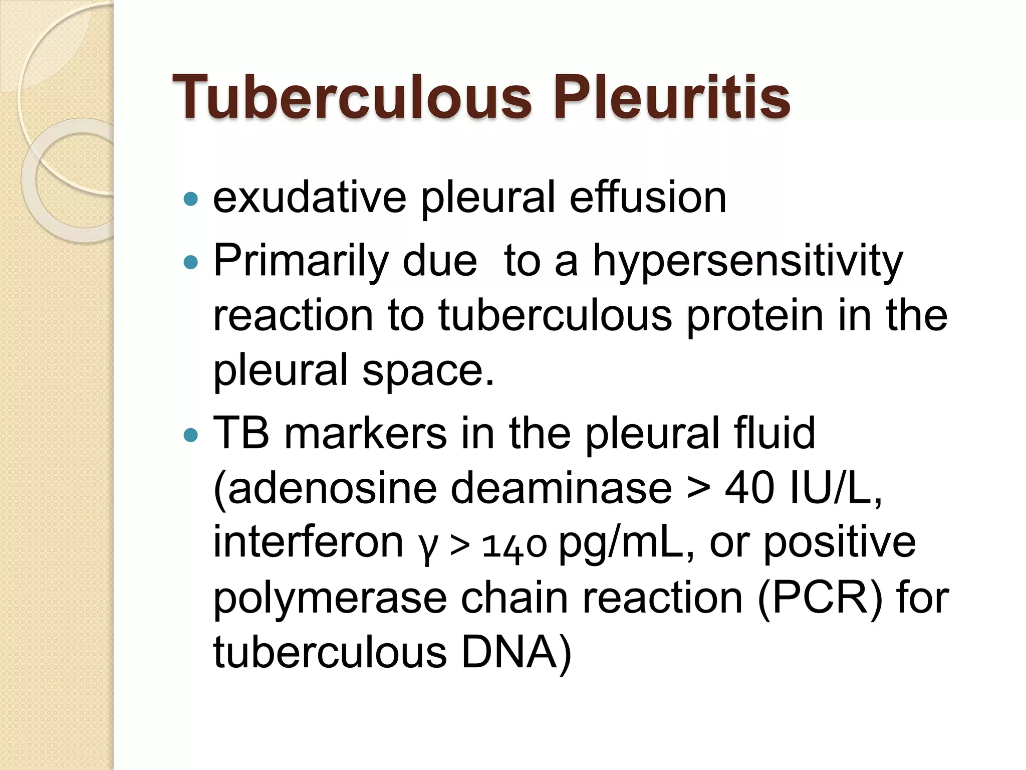 Disorders of pleura | PPTX