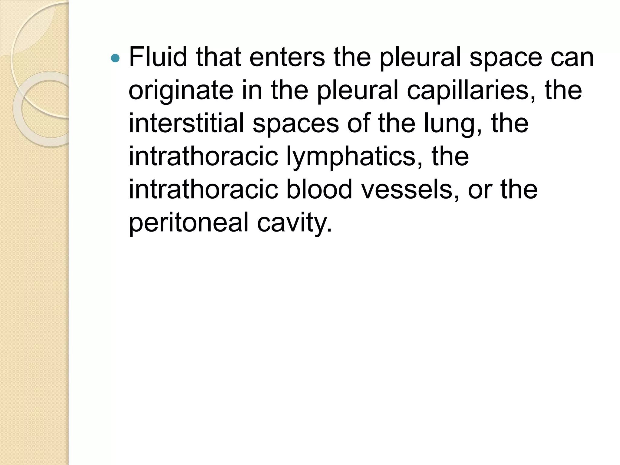 Disorders of pleura | PPTX