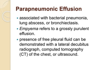 Disorders of pleura | PPTX