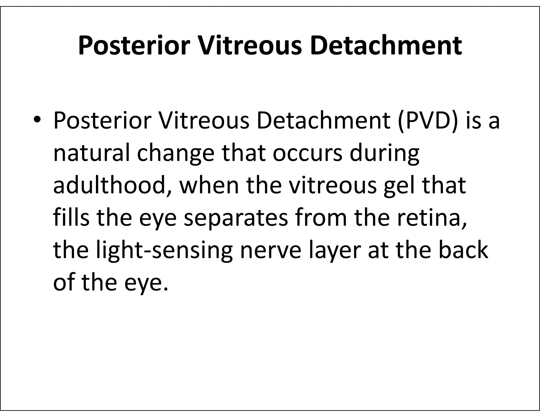 disorders of posterior chamber and retina -retinal and vitereous ...