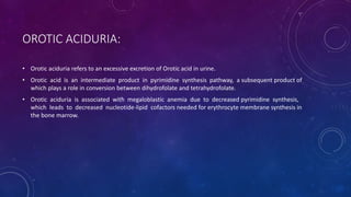 Disorders of purine and pyrimidine metabolism | PPTX