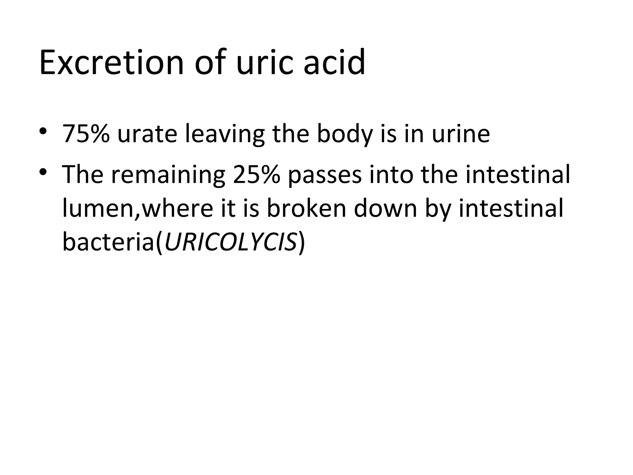 Disorders of purine metabolism | PPT
